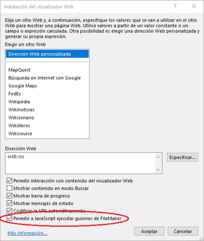 CRC-8 con FileMaker 19 y JavaScript - Wampirius